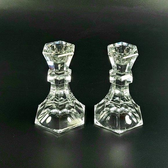 Accents | Vintage Candlestick Holders Vienna By Inn Crystal Austria ...
